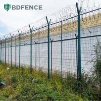 China Affordable Perimeter Security Electric Energizer Metal Palisade Anti Climb Airport Fence Barbed Wire for sale