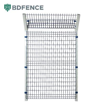 China Airport Security Fence a Galvanized High Security Welded Mesh Perimeter Fence with Razor Wire for Prison and Outdoor Use for sale