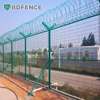 China Airport Wire Mesh Panel Aoa Fence Easily Assembled Garden Boundary Wall Security Iron Fencing for sale