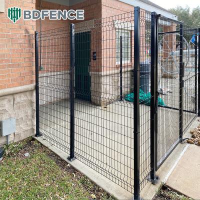 China Premium 3D Fence Powder Coated Wire Mesh Security CE ISO Farm Highway Substation Perimeter 3D Bend Fence Panel for sale