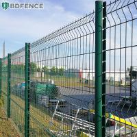 China New Product High Quality PVC Coated Outdoor 3D Fence Panel V-Bending Welded Curved Garden Wire Mesh Panel for sale