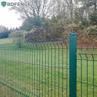 China New Product High Quality PVC Coated Outdoor 3D Fence Panel V-Bending Welded Curved Garden Wire Mesh Panel for sale