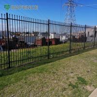 China Extra Strong 7ft Modern 3D Eco-Friendly Steel Security Tubular Fence Black for Villa Perimeter for sale