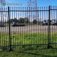 China Extra Strong 7ft Modern 3D Eco-Friendly Steel Security Tubular Fence Black for Villa Perimeter for sale