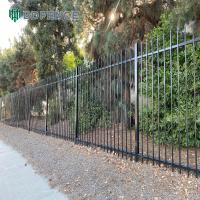 China America 6 Foot 3x3 Metal Garden Iron Fence Panels Outdoor Steel Tubular Fences Modern Wrought Iron Zinc Steel Coated for sale
