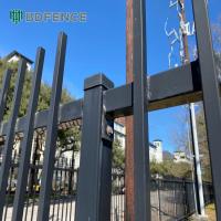 China Heavy Duty Tubular Steel Fence For Site Boundary for sale
