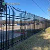 China 6 Foot Metal Garden Iron Fence Panels Outdoor Metal Steel Tubular Fences Modern Wrought Iron Zinc Steel Fence for sale
