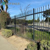 China Wholesale Tubular Steel Fence Panels Anti-Corrosion Zinc Steel Picket Fence for Outdoor Backyard and Pool Area for sale