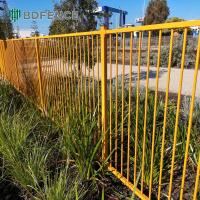 China Black Powder Coated Aluminum Picket Fence Panels Vertical Tubular System for sale