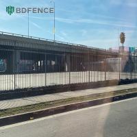China Wholesale 6ftx8ft Garden Black Metal Fences Anti Rust Galvanized Steel Fence Prices for sale