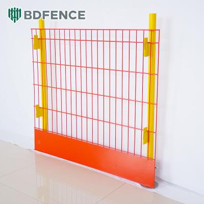 China 1.5m Height Edge Fall Protection With Toe Board Housed Steel Edge Barriers Fence Used for Construction Engineering for sale