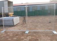 China W2.4m Building Site Fencing 75*150mm Hot Dip Galvanized Jobsite Fencing for sale