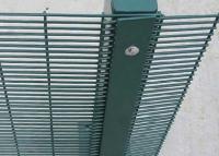 China Square Post Flat Bar Ral6005 Green Color Anti Climb Fencing for sale