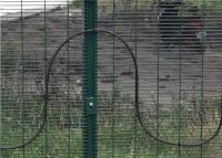 China 0.9m tall Powder Coating Anti Climb Prison Fence With Steel Clips for sale