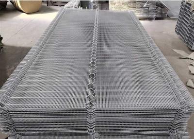 China Hot Dip Galvanized After Welded Security Steel Fence Airport 8 Gauge With Bendings for sale