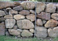 China OHSAS PVC Coated Gabion Box 2m Galvanised Steel Cages For Stones for sale