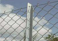 China Galvanized 4mm Diamond Chain Link Fencing 60*60mm Mesh for sale