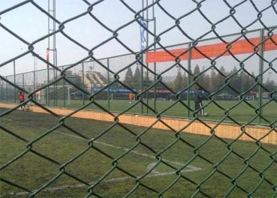 China Cyclone 6Ft Metal Chain Link Fencing PVC Coated Green for sale