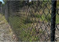 China 18 Gauge Black PVC Chain Link Fence for sale