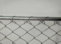 China PVC Coated 100x100mm Portable Chain Link Fence 12ft Temporary Site Fence for sale