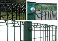 China Roll Top 4mm BRC Welded Wire Mesh Fence Square Post for sale