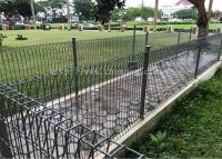 China H2200mm 4.5mm Welded Wire Mesh Fence Panels Powder Coating Black Color for sale