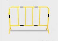 China ISO9001 1.1x2.1m Metal Crowd Control Barriers Heavy Duty road safety fence for sale