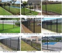 China Large Area Spliced Tubular Steel Fence For Big Property for sale