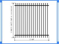 China Large Area Spliced Tubular Steel Fence For Big Property for sale