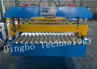 China Roof Tile Corrugated Roll Forming Machine Color Steel Plate , 380V 50Hz for sale