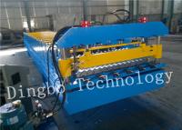 China Roof Tile Corrugated Roll Forming Machine Color Steel Plate , 380V 50Hz for sale