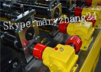China 380V 50Hz Steel Tile Roll Forming Machine with PLC Compture Control System / Cr12mov Blade for sale