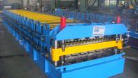 China Colored Galvanized Steel Double Layer Roll Forming Machine For IBR Roof for sale