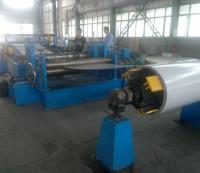 China Semiautomatic 380V / 3PH Steel Slitting Line Machinery With Hydraulic Tension Station for sale