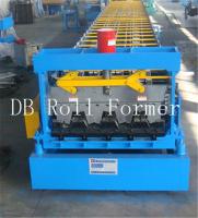 China Colored Steel Plate / Galvanized Board Floor Deck Roll Forming Machine With 30 Groups Rollers for sale