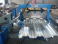 China 22kw Ridge Cap / Steel Floor Deck Roll Forming Machine with Galvanized Board / 30 Groups Rollers for sale