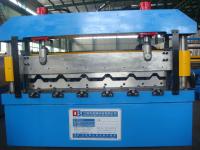 China Power 5.5kw Roof Panel Roll Forming Machine With Pull broach With Slitting Line for sale