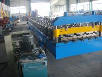 China Roof Panel Roll Forming Machine With Hydraulic Cutting Type For Steel-structure Warehouse for sale