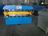 China Aluminum Sheet Roof Panel Roll Forming Machine Hydraulic Cutting for sale