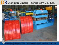 China 0.3-0.8mm Thick Colour Coated Steel Roof Panel Curving Machine for sale