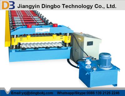 China Press Foming Cutting Corrugated Roll Forming Machine With Galvanized Board for Fencing for sale