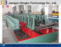 China Color Steel Metal Storage Rack Making Machine With Gear Box Transmission for sale