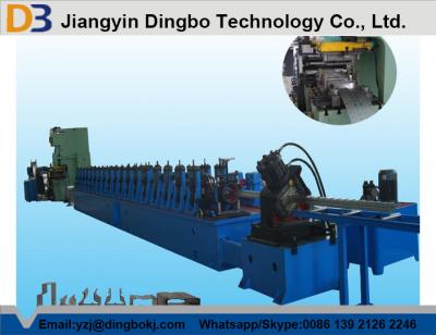 China Cutting Blade Cr12 Rack Upright Roll Forming Machine With 22kw 380V 50Hz for sale