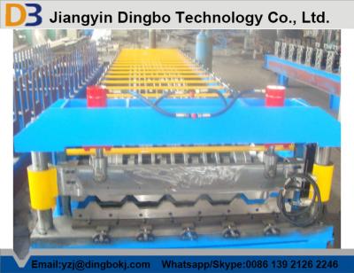 China 5.5kw Roof Panel Roll Forming Machine with Touch Screen PLC Control System for sale