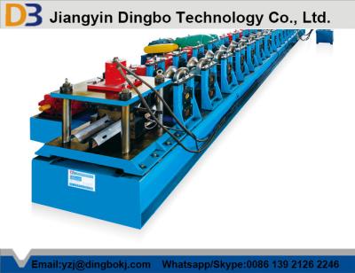 China 3phase / 50 Hz W-beam GuardRails Roll Forming Machine with Cr 12 Mould Steel Cutter Blade for sale