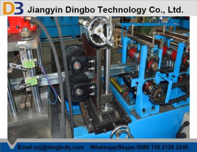 China 11 KW Hydraulic unit power, Cr12 Punching materia C Shape Steel Purlin Roll Forming Machine for sale