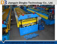 China 22kw Steel Floor Deck Roll Forming Machine with Galvanized Board / 30 Groups Rollers for sale