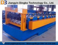 China Easy Operation Customized Sheet Metal Decking Roll Forming Machine Controled by PLC System for sale