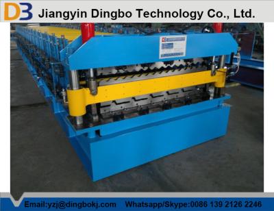 China Economical Roof Panel Roll Forming Machine With PLC Control System For Wall And Roof Construction for sale