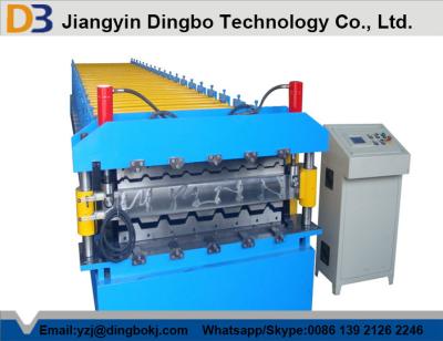 China Colored Galvanized Steel Double Layer Roll Forming Machine For IBR Roof for sale